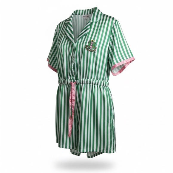 Ivy Storehouse | Intimates & Sleepwear | Green And White Striped Aka ...